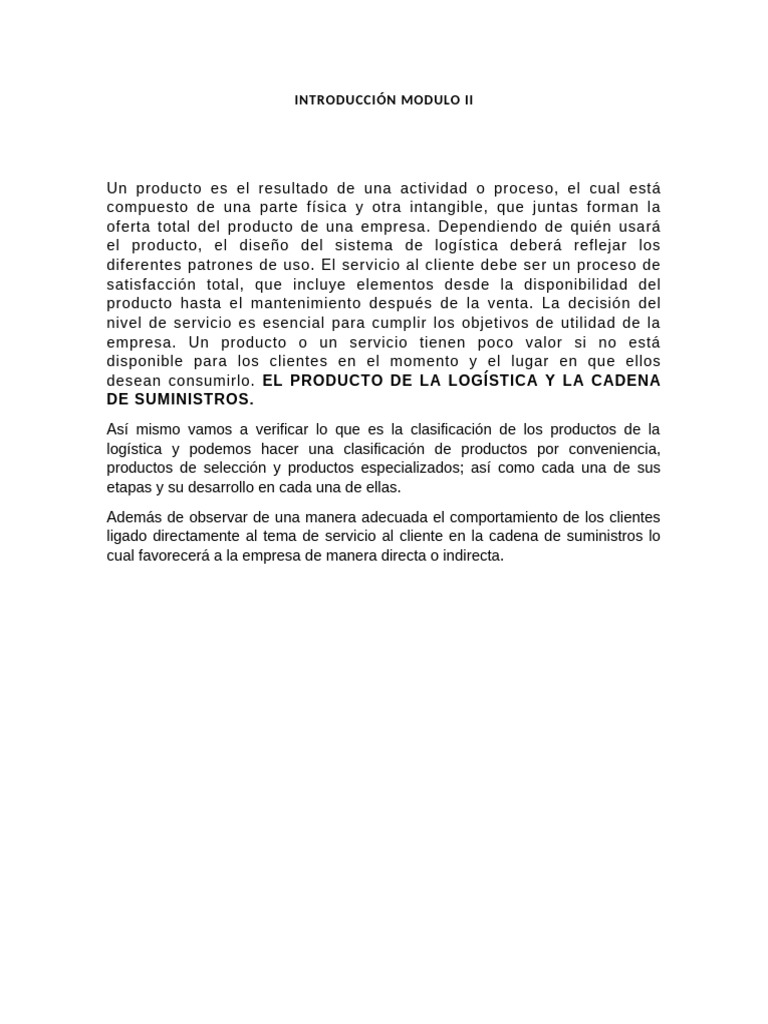 Introduccion Modulo II | PDF
