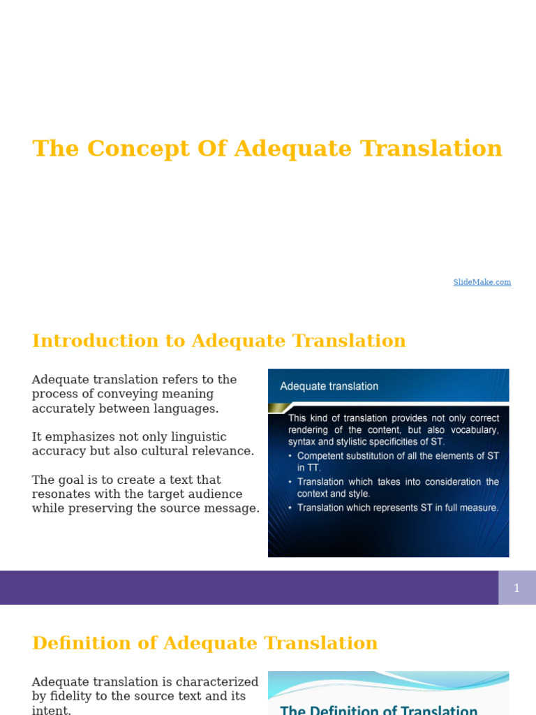 Adequate Translation Essentials | PDF | Translations | Idiom
