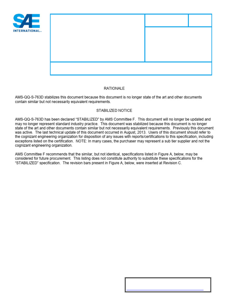 Aerospace Material Specification: Steel, Corrosion Resistant, Bars ...