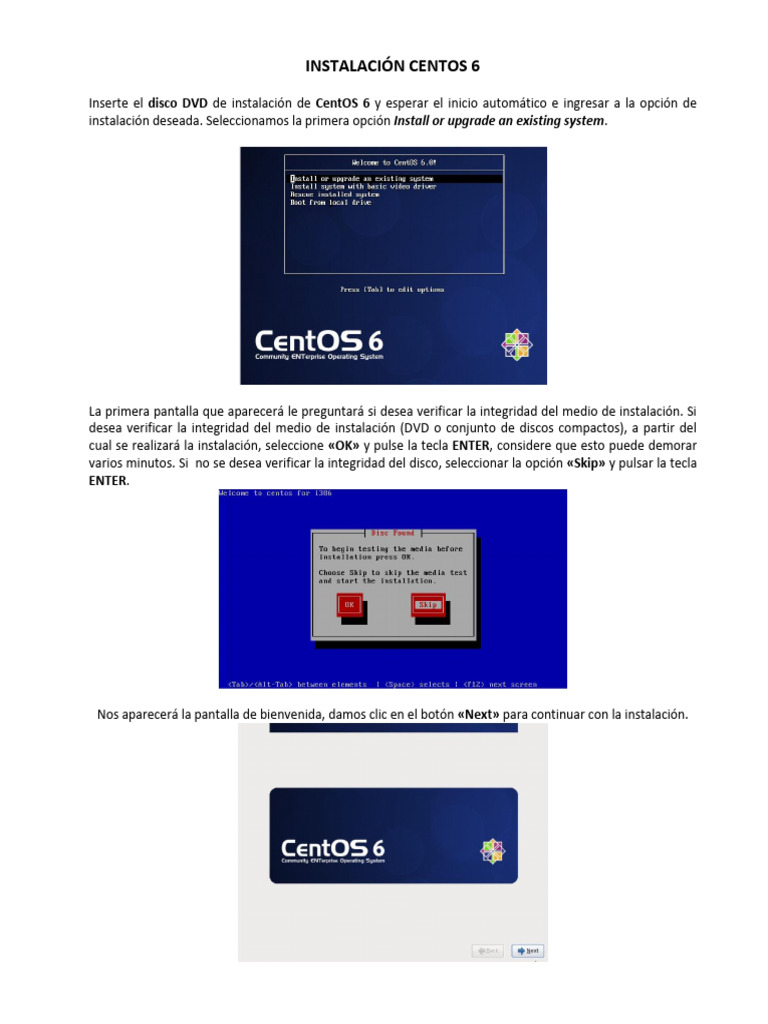 Guía de Instalación de CentOS 6 | PDF | Botón (Computación) | Software