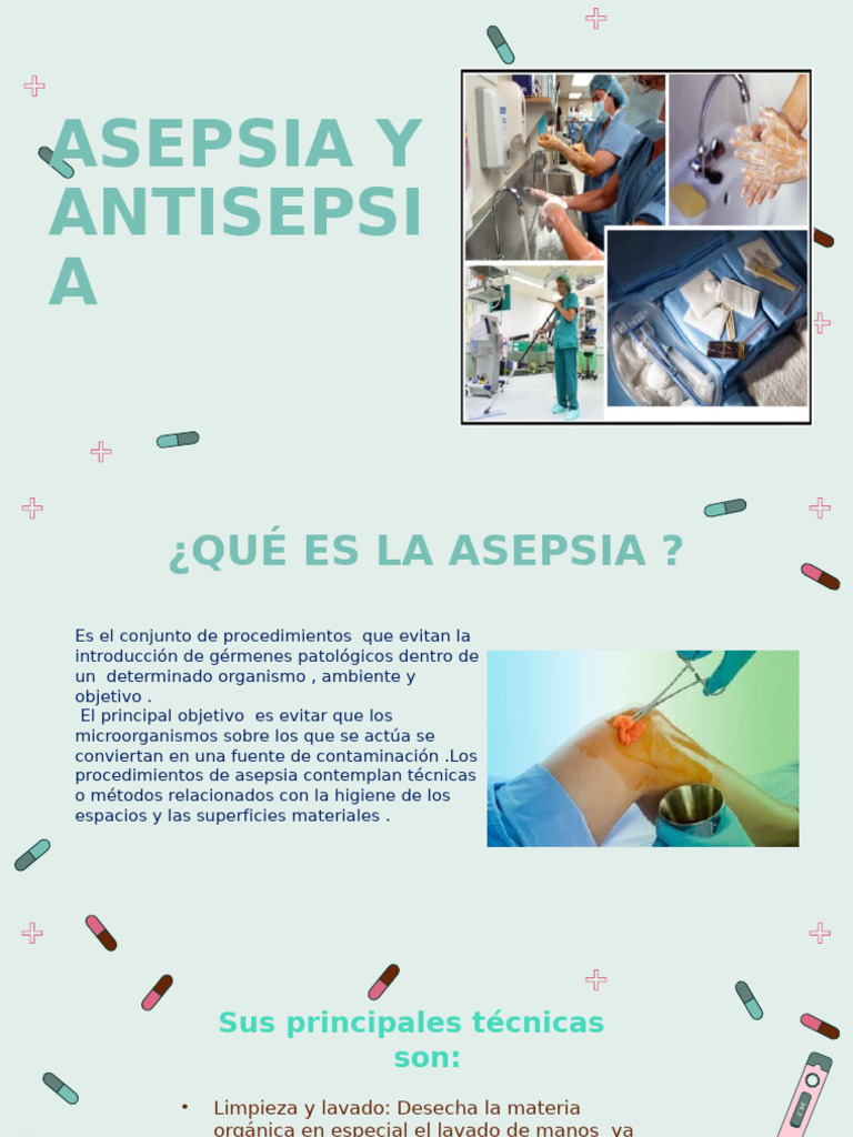Asepsia y Antisepsia | PDF | Esterilización (Microbiología) | Lavado de ...