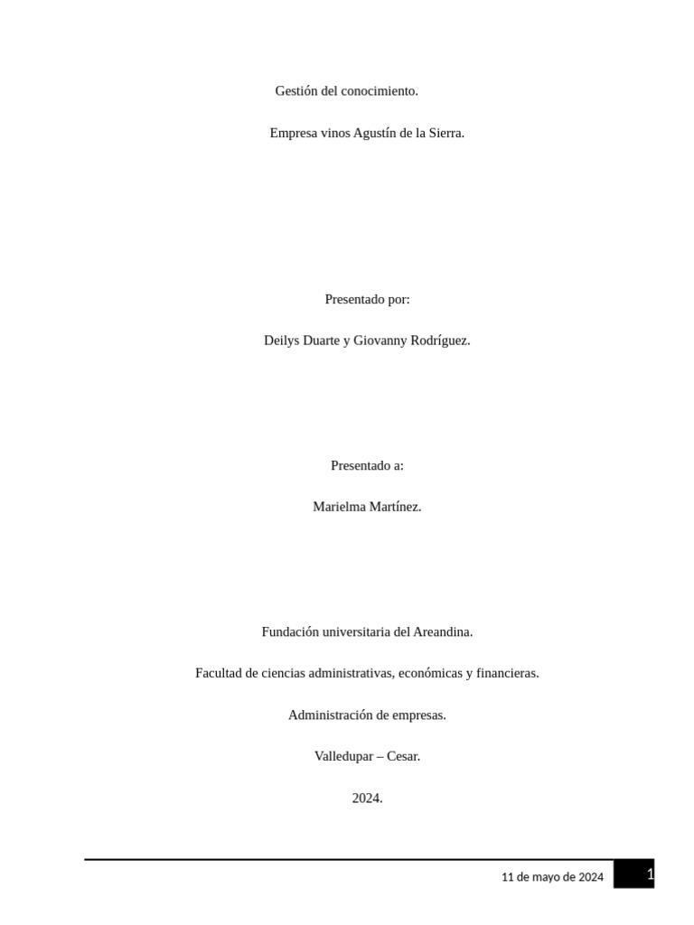 Estrategias de Gestión del Conocimiento en Vinos | PDF | Business ...