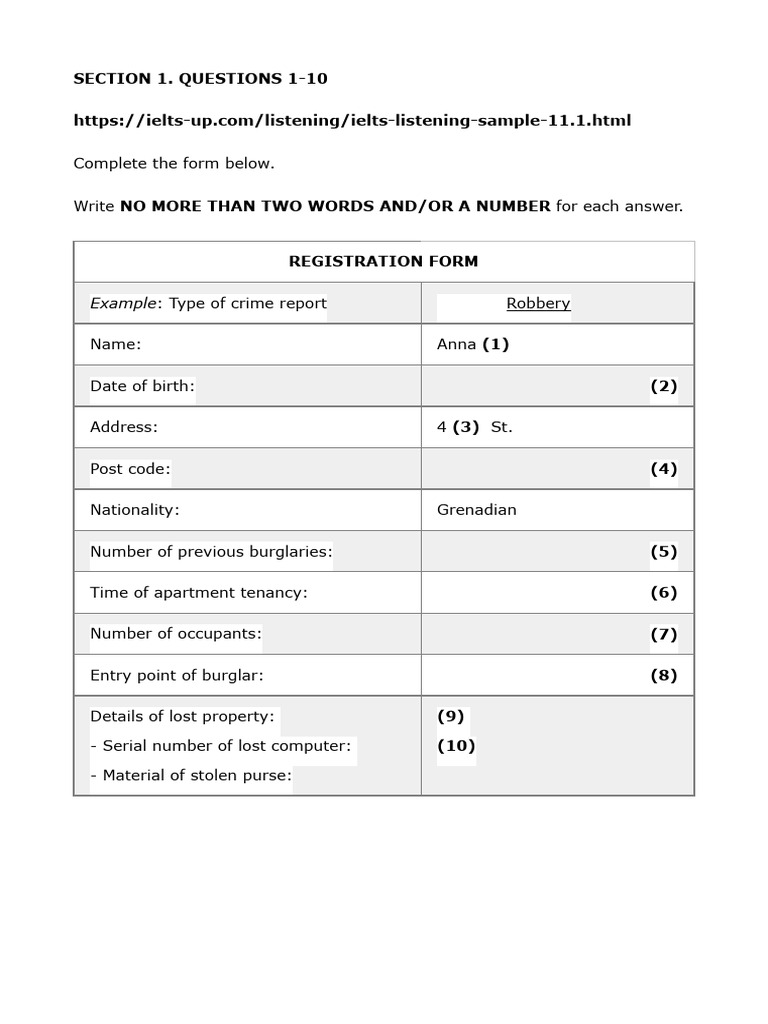 Listening Crime | PDF | Burglary | Criminal Justice