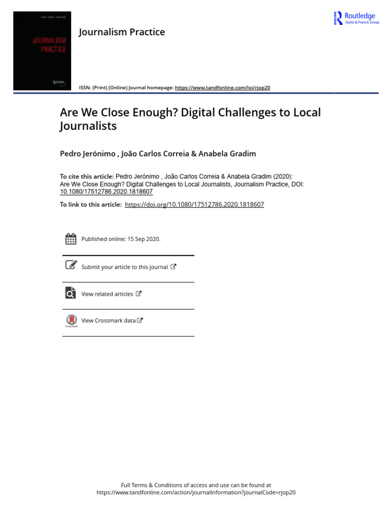 (2020) Are We Close Enough | PDF | Social Media | Popular Culture ...