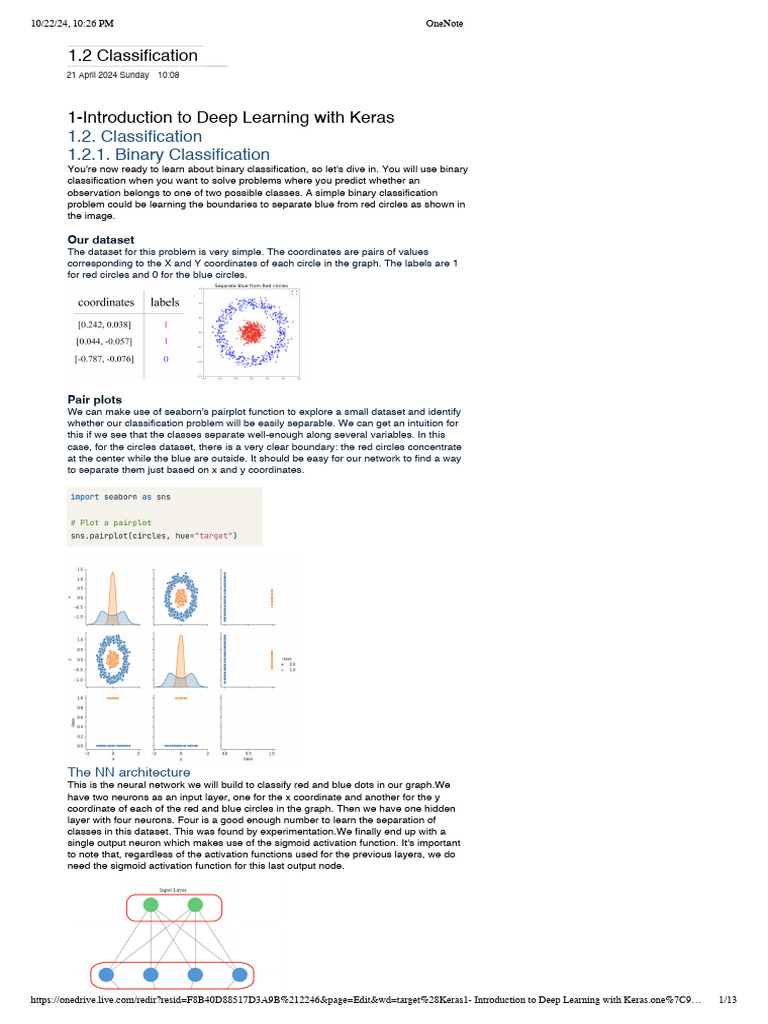 Keras1-2 Classification | PDF | Statistical Classification | Deep Learning
