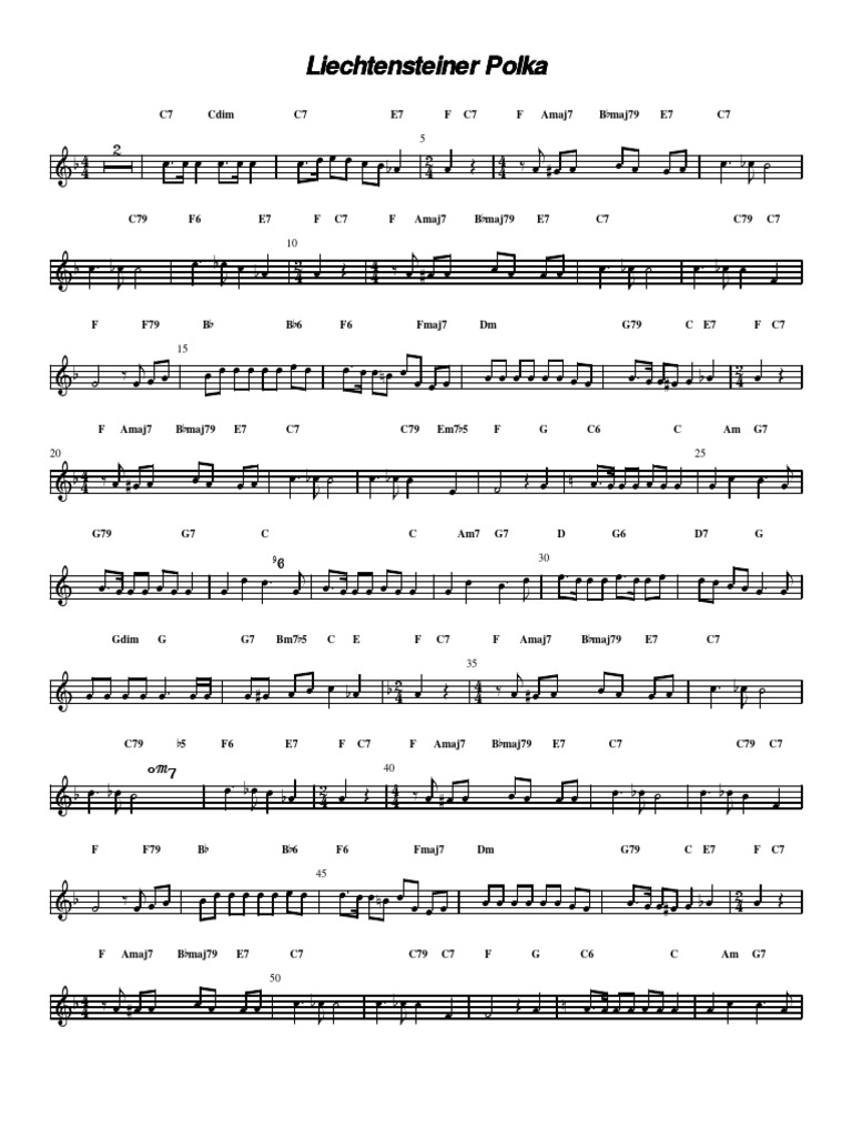 Liechtensteiner Polka | PDF