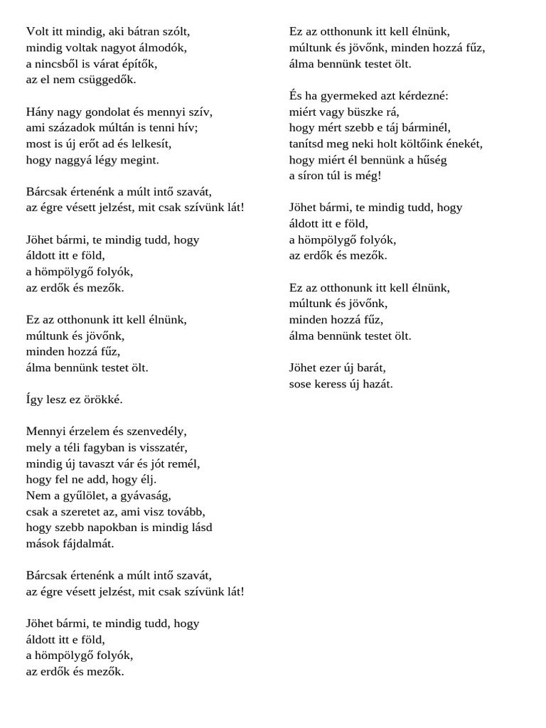 Csézy Ez Az Otthonunk | PDF