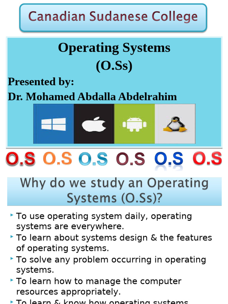 Operating System Main Slides | PDF | Graphical User Interfaces | Operating System