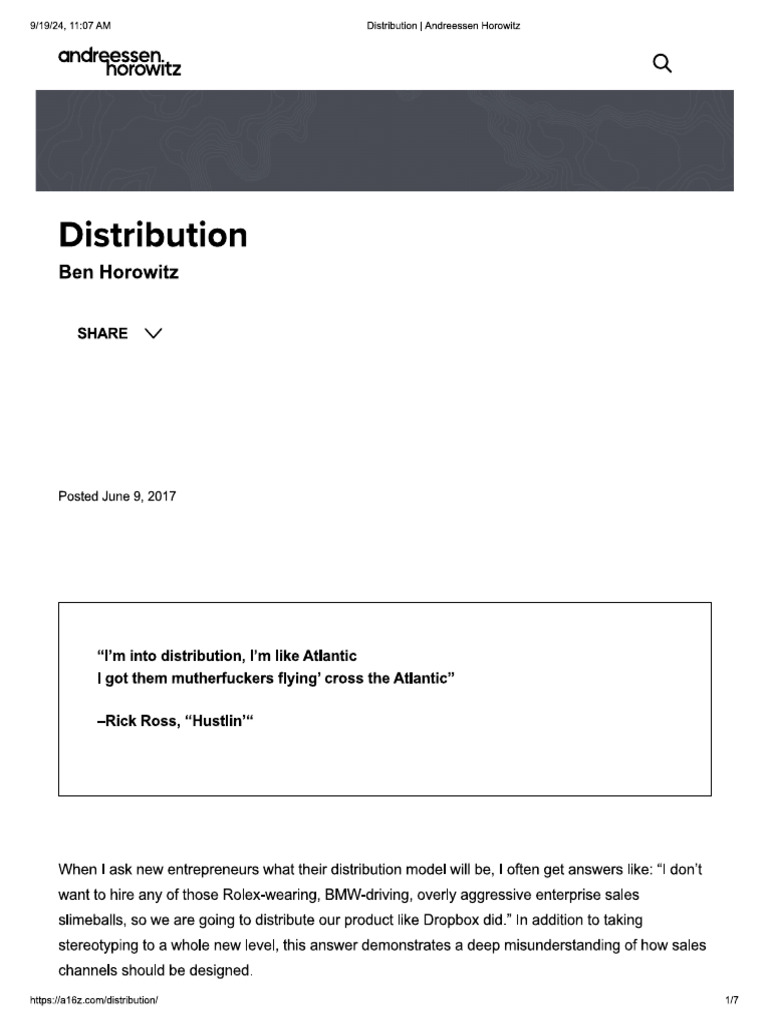 Distribution | PDF