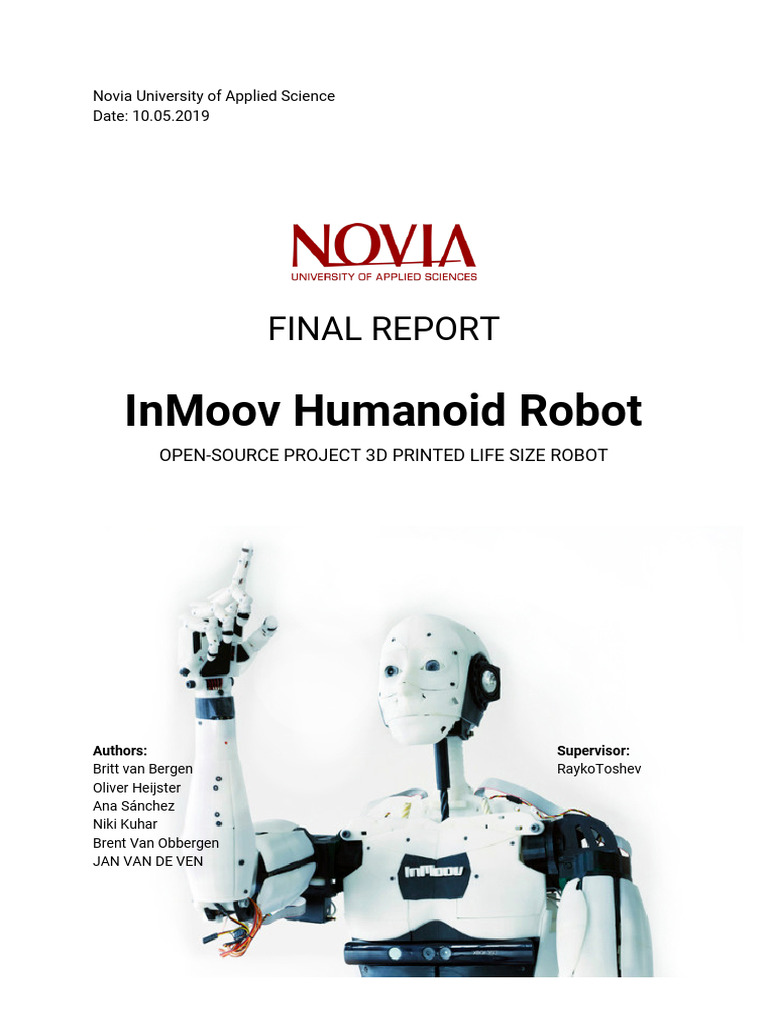 InMoov Robot: Final Project Report | PDF | Virtual Reality | Robot