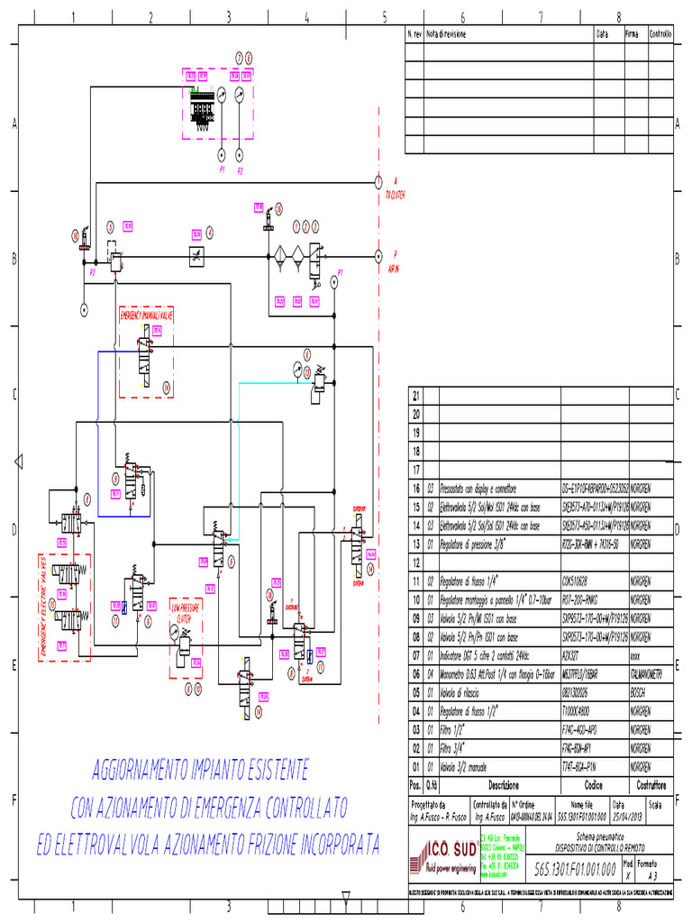 Clutch - Pneumatic Drawings | PDF