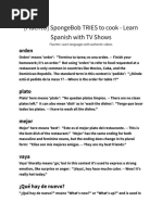Spanish-Filipino Word Connections | PDF | Linguistics