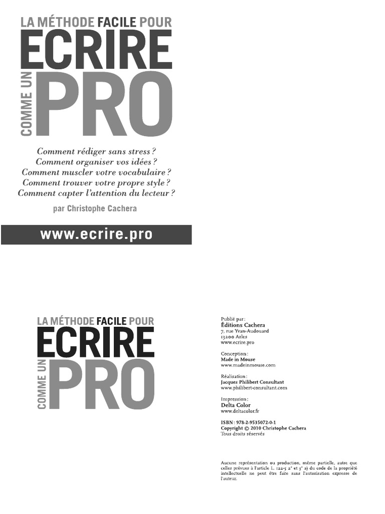 Ecrire Pro 2 | PDF