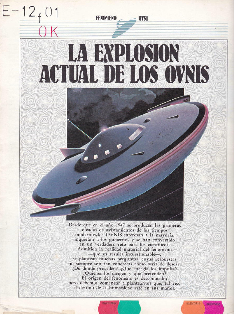 Enciclopedia Temas Ocultos 01 - La Explosion Actual de Los Ovnis | PDF | Objeto volador no ...