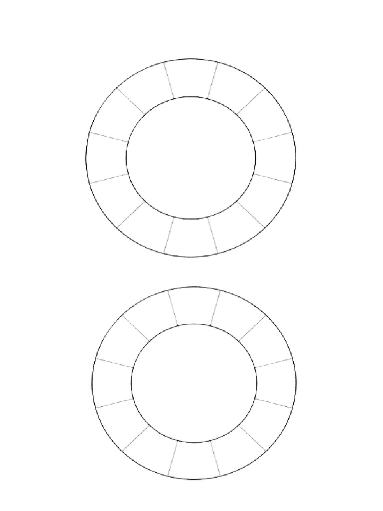 Círculo de Quintas Para Rellenar | PDF