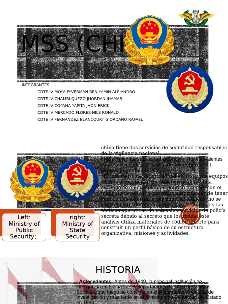 MSS-presentacion Mss Mss | PDF | China | Política mundial