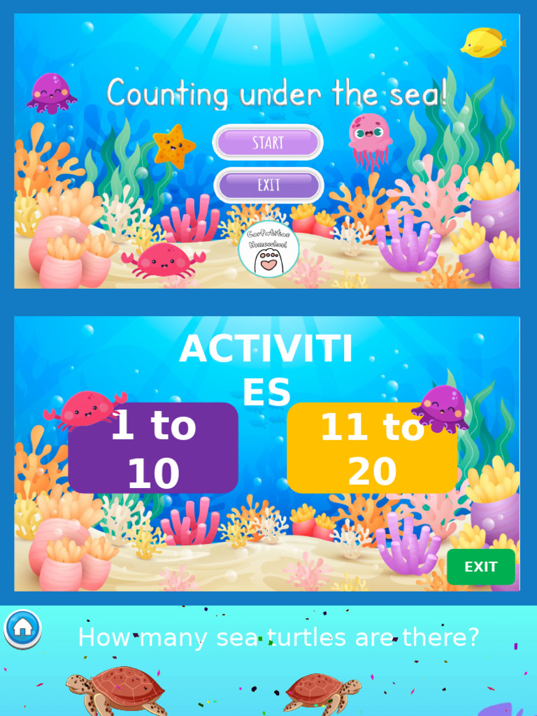 Counting Under The Sea - Carpatitas Homeschool | PDF