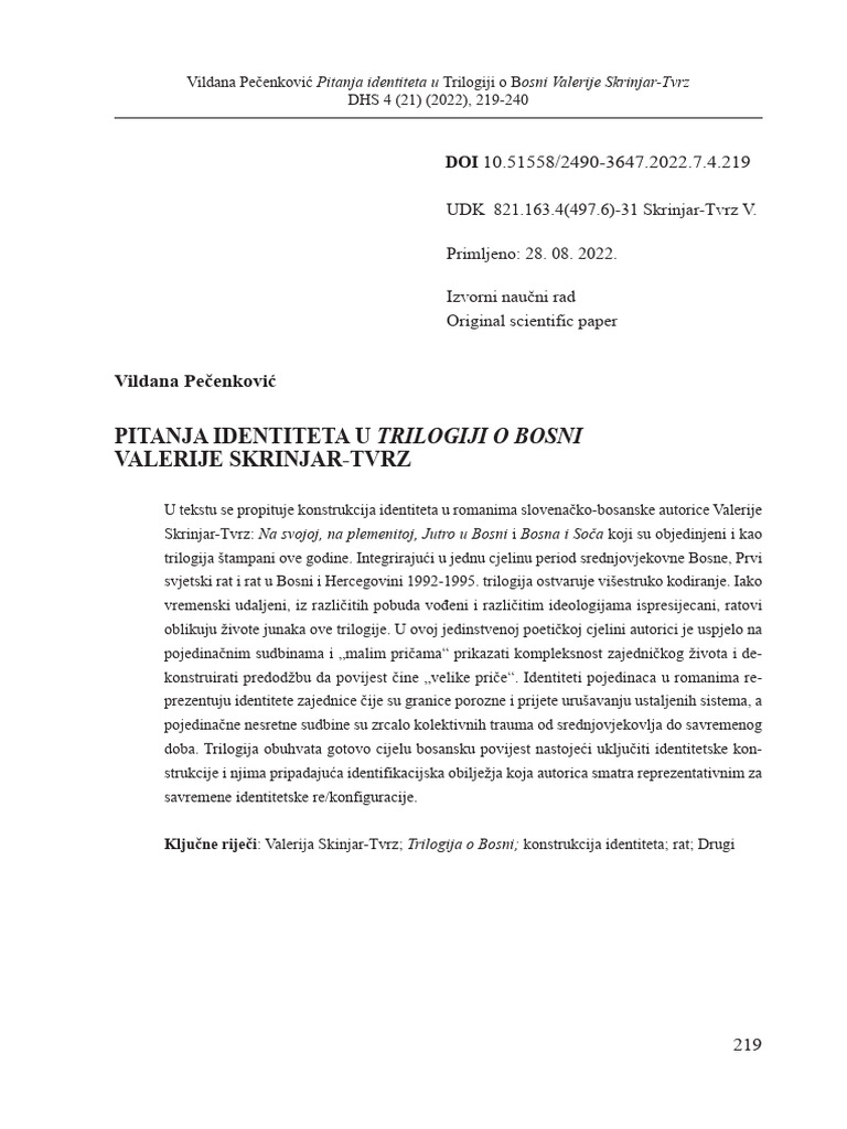 Valerija Skrinjar-Tvrz | PDF