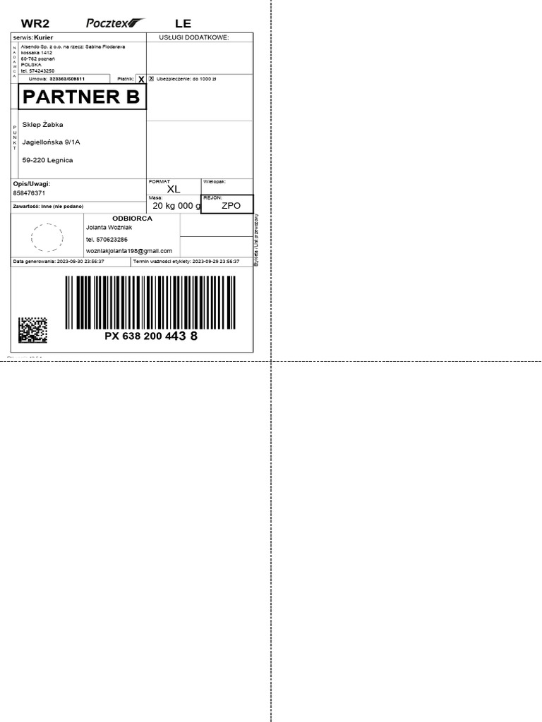 Partner B: WR2 LE | PDF