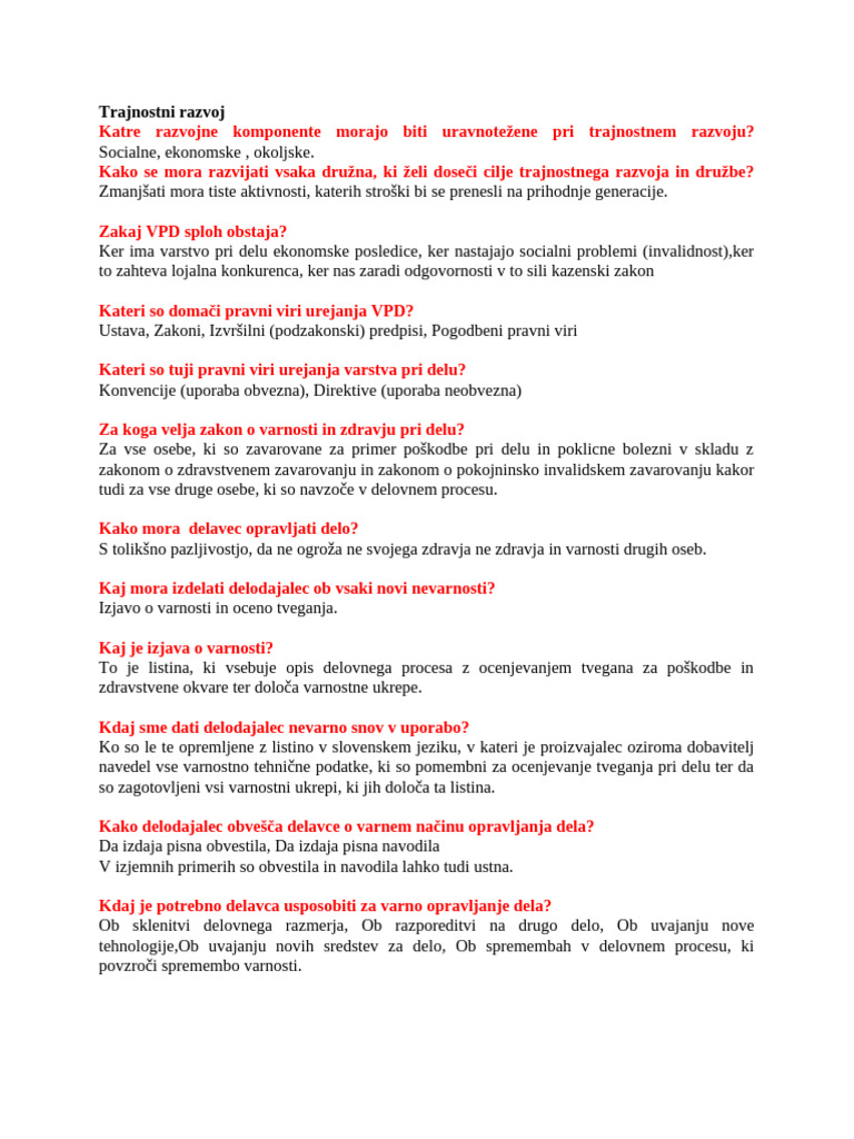 VPD Vprašanja | PDF
