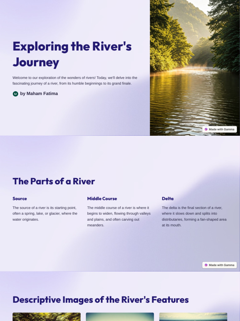 Exploring The Rivers Journey | PDF | River | River Delta