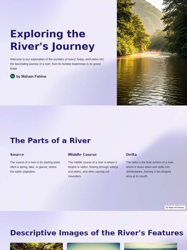 Exploring The Rivers Journey | PDF | River | River Delta
