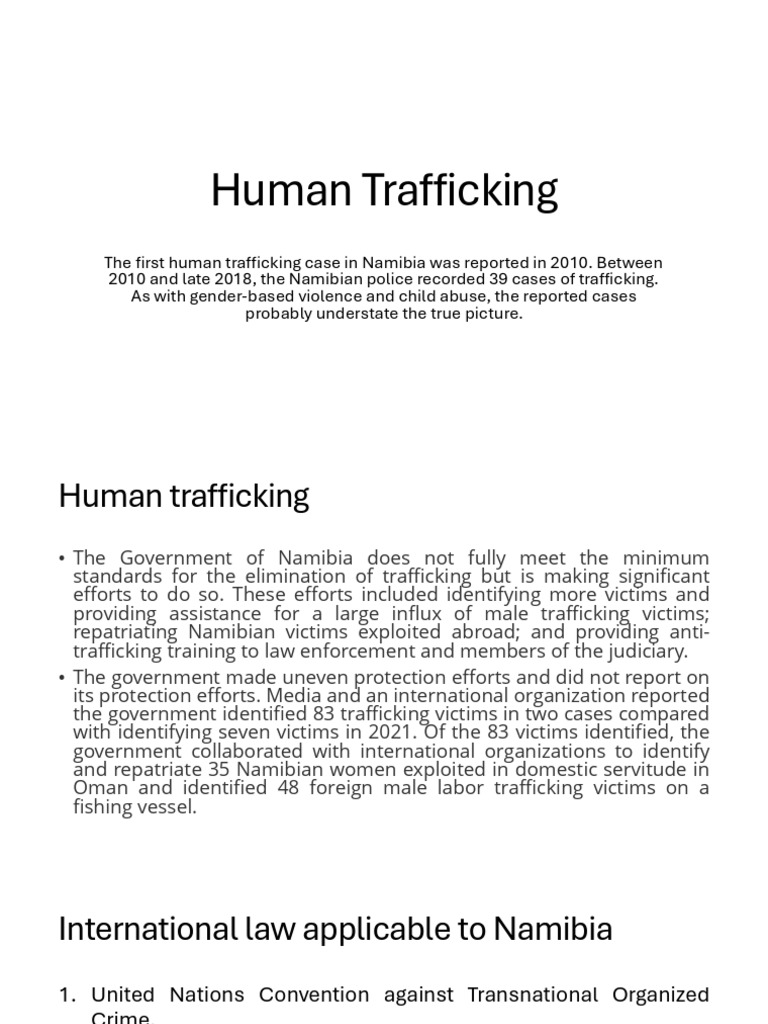Human Trafficking Slides | PDF | Sexual Slavery | Human Trafficking