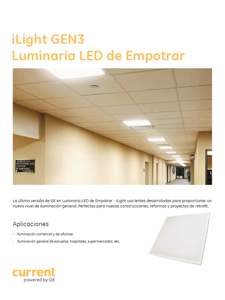 Hoja de Datos Ilight GEN3 | PDF | Diodo emisor de luz | Encendiendo