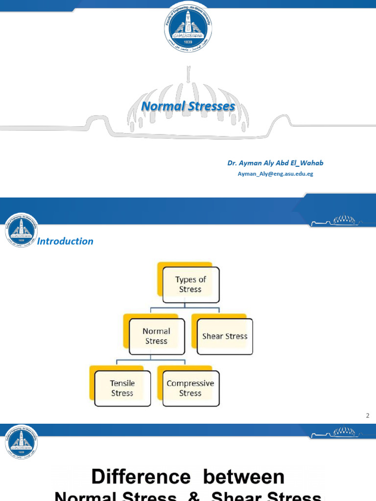 Lecture 2 - Normal Stresses | PDF
