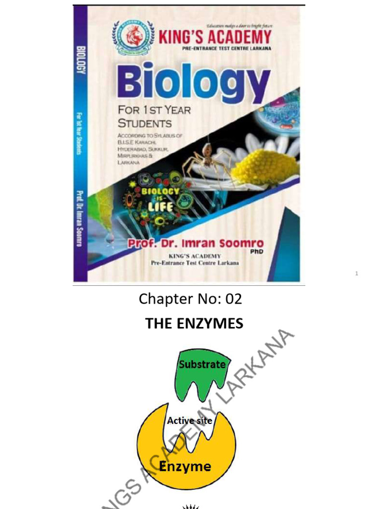 Chapter No. 02 ENZYMES by Dr. Imran Soomro | PDF | Enzyme | Enzyme Inhibitor