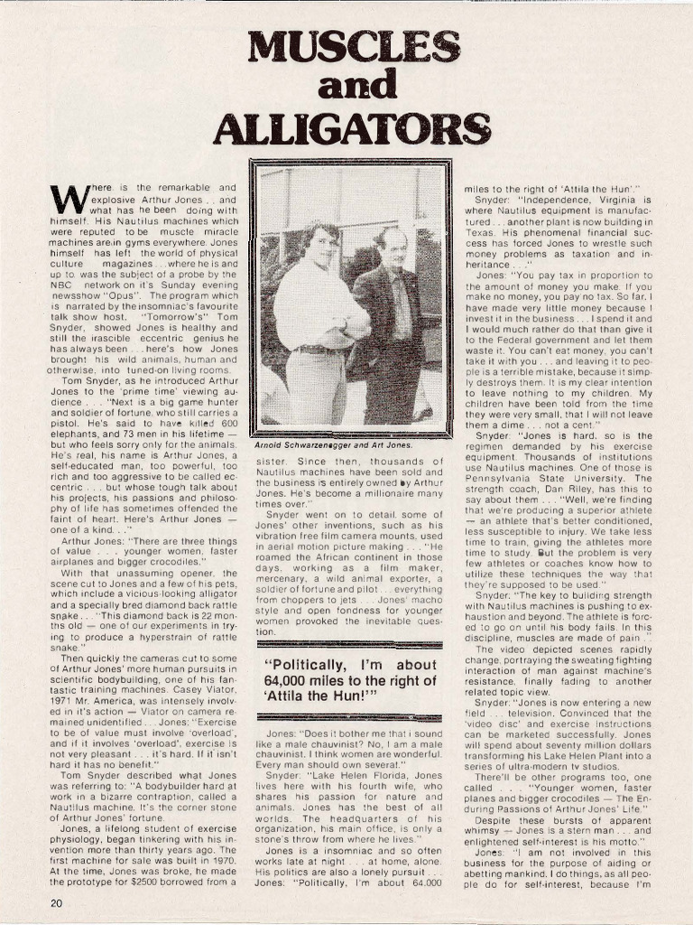 MuscleMag Muscles&Alligators | PDF | Snake