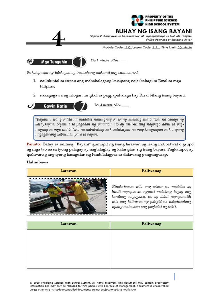 4 Buhay NG Isang Bayani | PDF