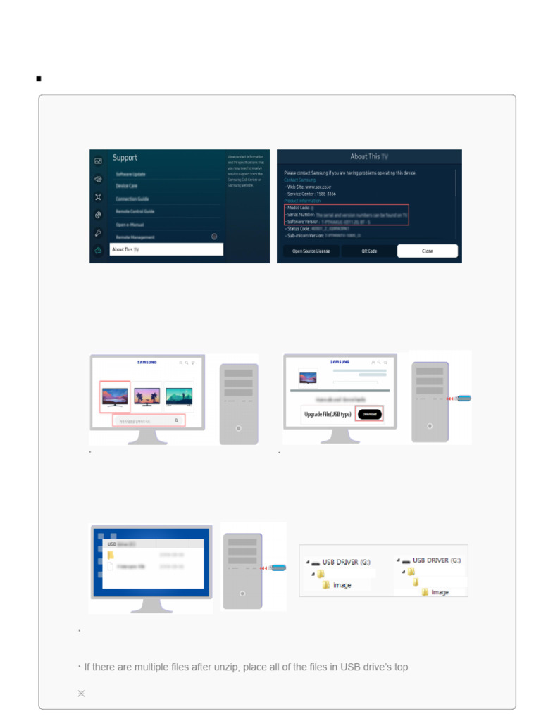 Samsung TV Software Update Guide | PDF | Computer File | Usb Flash Drive