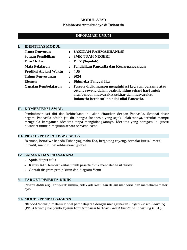 Modul Aja Bab 3 Unit 3 | PDF