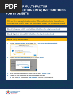 UNISA MFA User Guide for Students | PDF | Mobile App | Authentication
