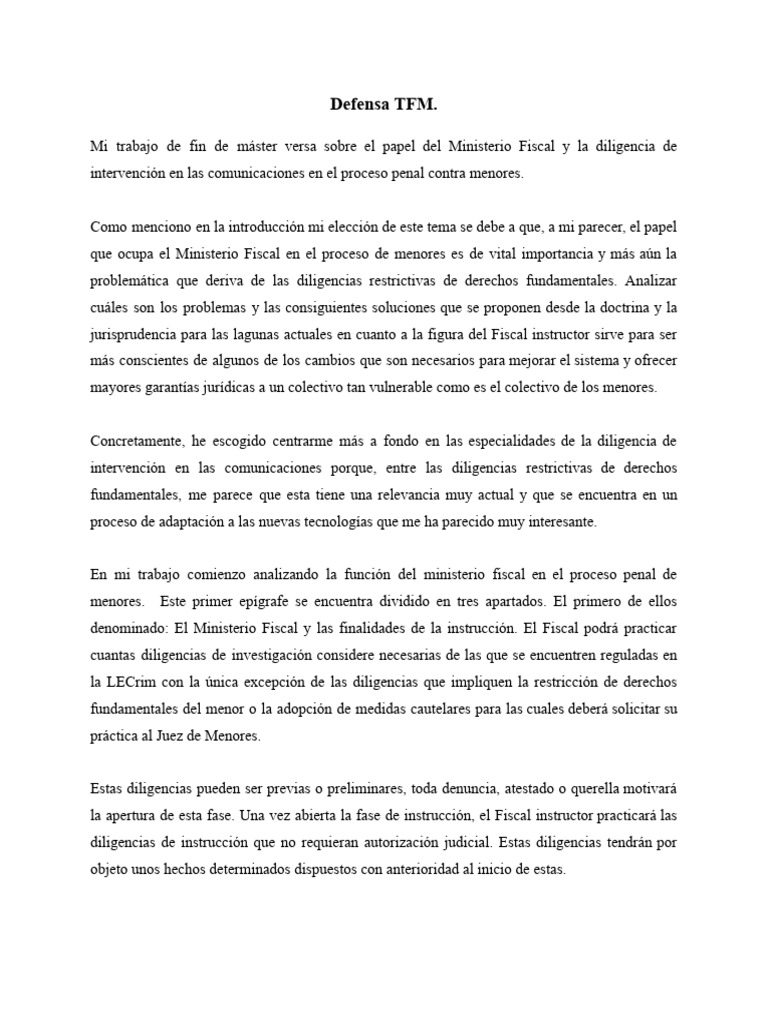 Defensa TFM | PDF | Fiscal | Judicaturas