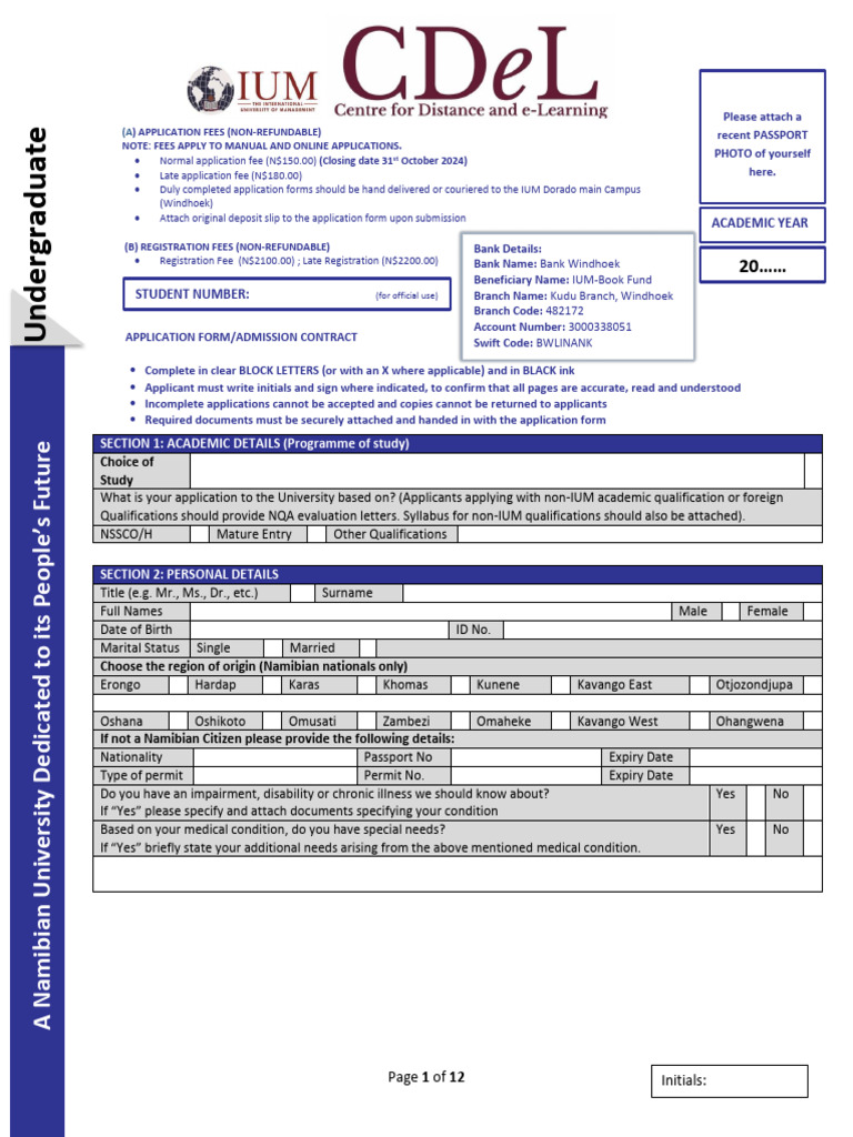 Undergraduate 2025 CDeL | PDF | Fee | University And College Admission