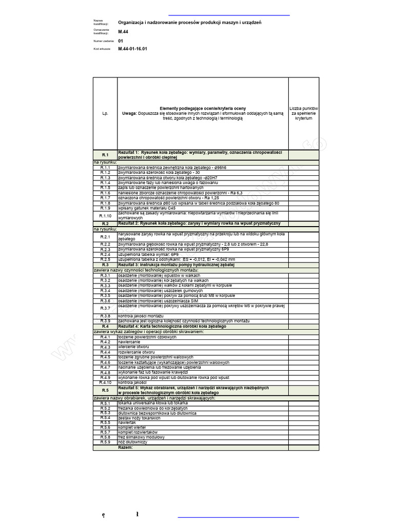 m44 st16 Klucz1 | PDF