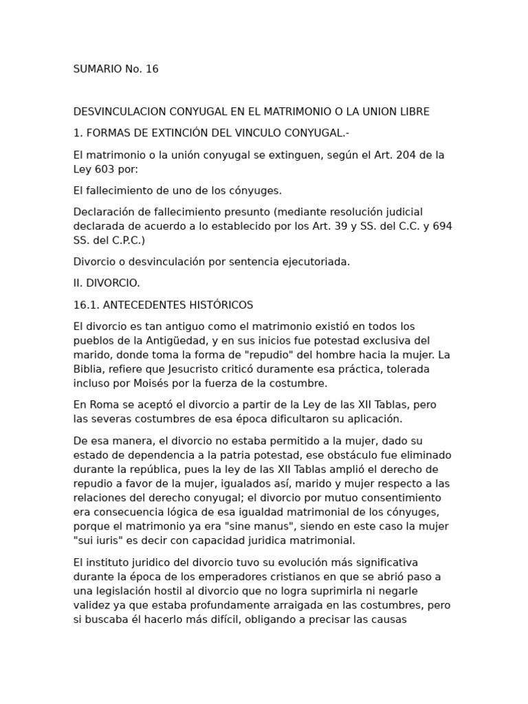 Tema 16 Familia | PDF | Divorcio | Matrimonio