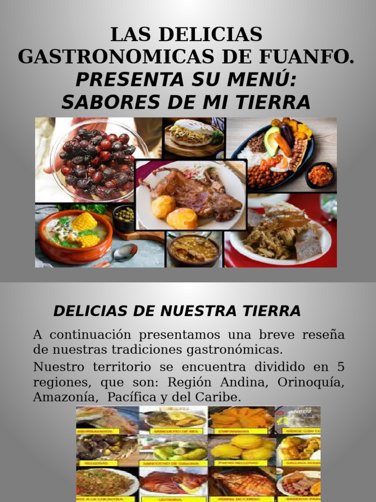 Menú Andino: Delicias de Fuanfo | PDF | Alimentos | Cocina