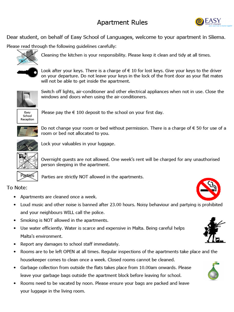 Navanina Apartments Rules With Map | PDF | Apartment