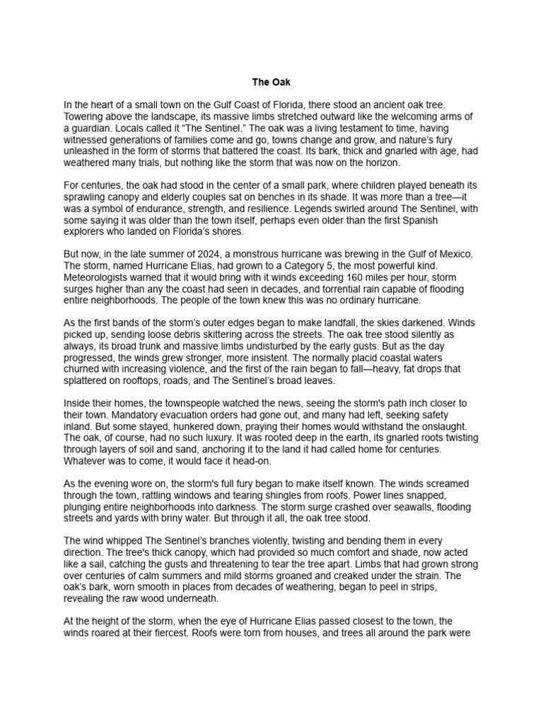 The Oak | PDF | Trees | Storms