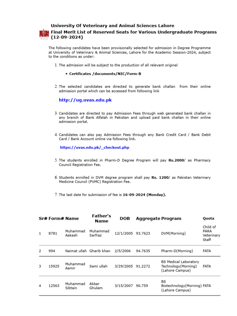 Reserved Seats Quota | PDF