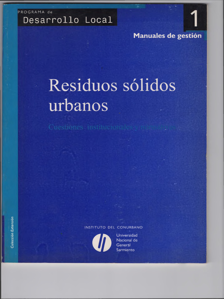 Manual De Residuos | PDF | Residuos | Vertedero