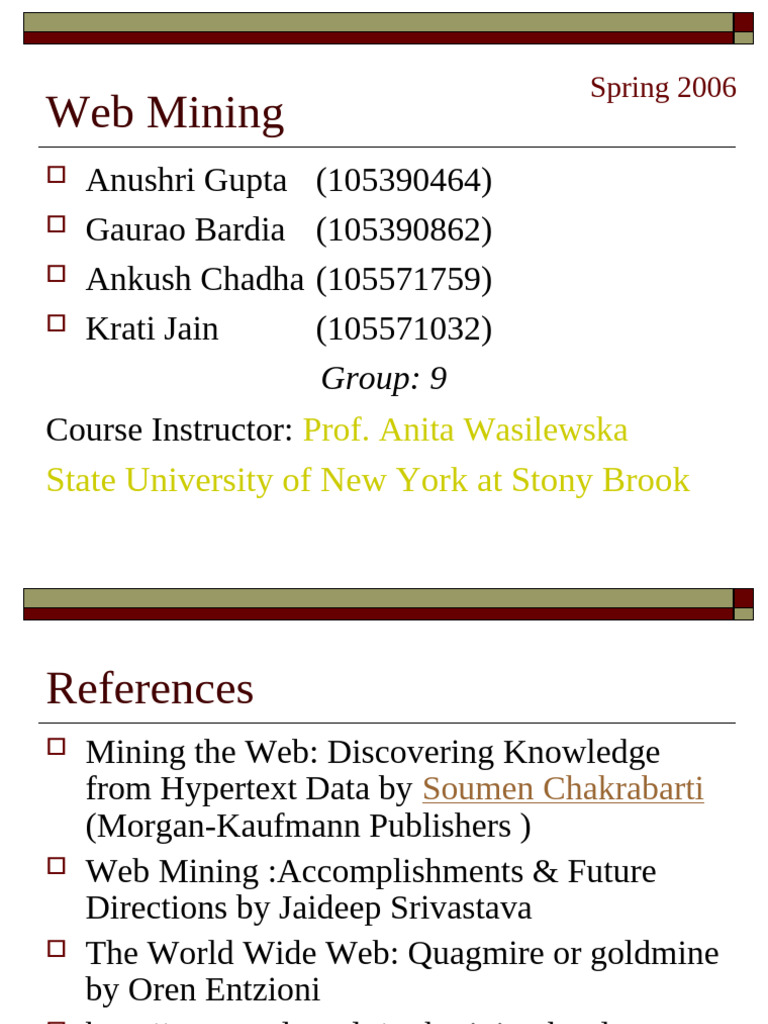 Webmining I | PDF | World Wide Web | Internet & Web