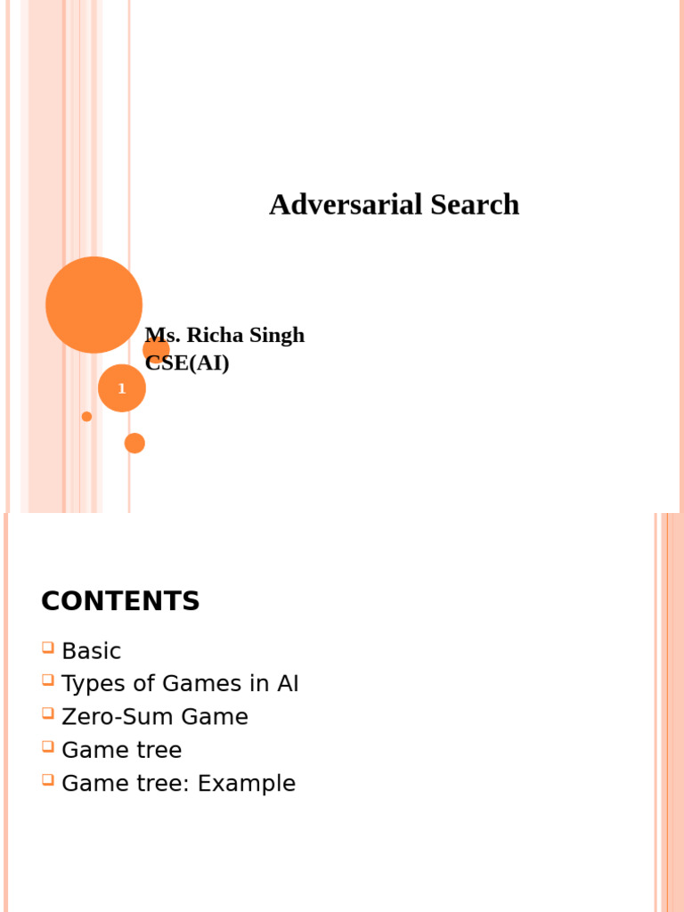 Unit 2 Topic 6 Adversarial Search | PDF | Applied Mathematics | Gaming