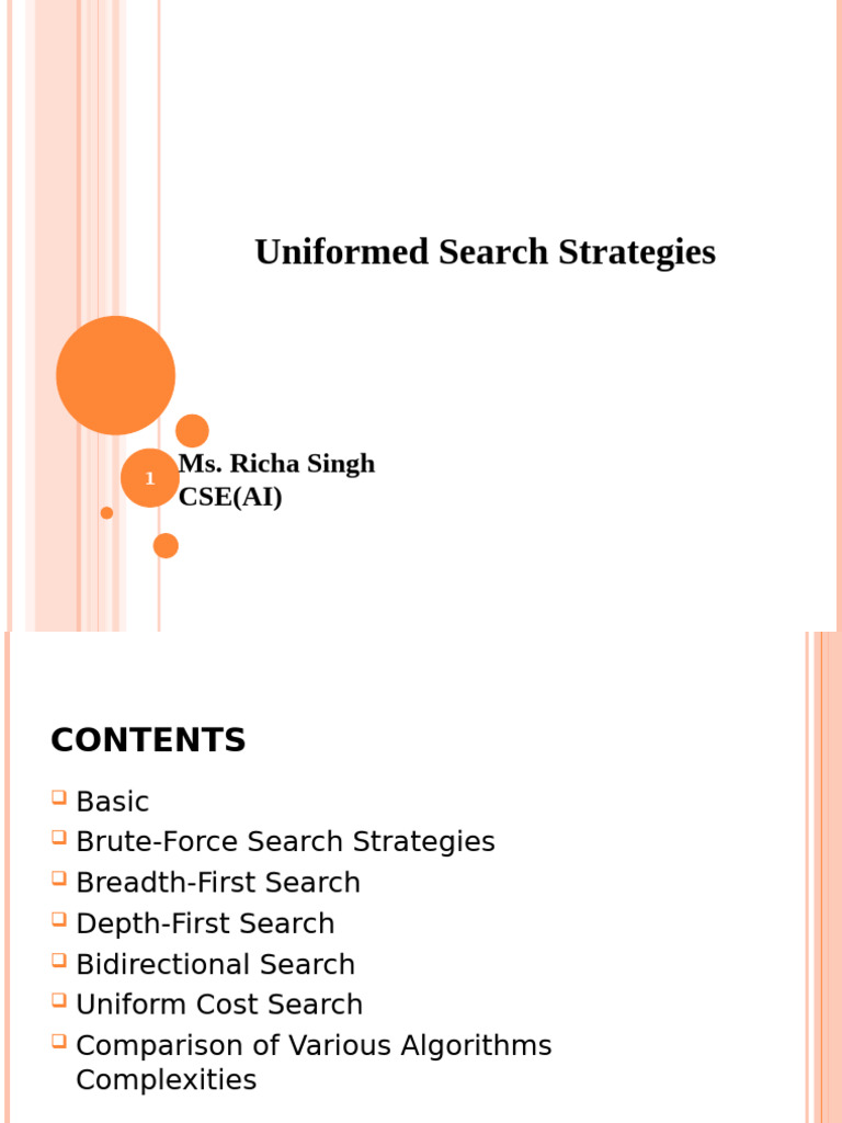 Unit 2 Topic 2 Uniformed Search Strategies | PDF | Computational ... Unit 2 Topic 2 Uniformed Search Strategies | PDF | Computational ...