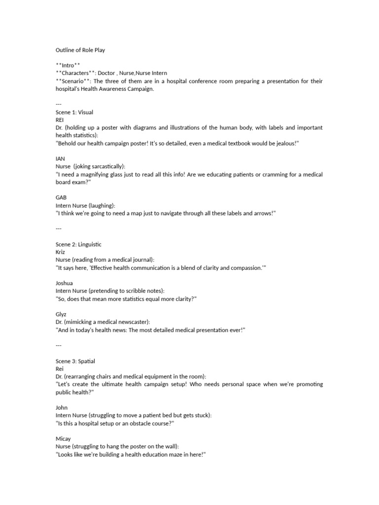 SCRIPT 1 (Purposive English) | PDF