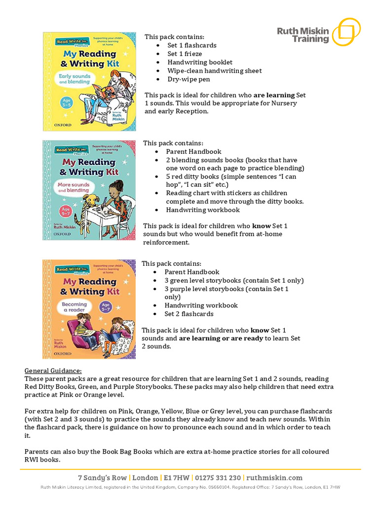 Rwi Kits You Can Buy and Use at Home | PDF