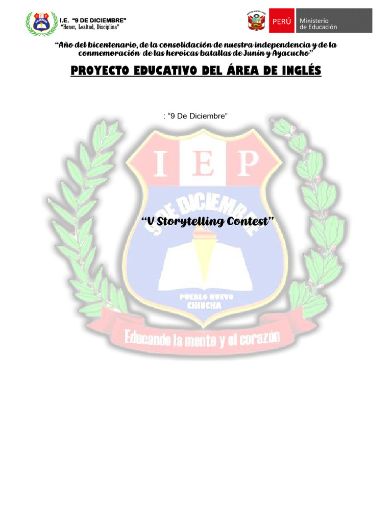ENGLISH PROYECT - STORYTELLING | PDF | Creatividad | Cuentacuentos